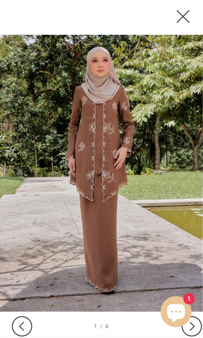 Minimalace Mekar in Brown, Women's Fashion, Muslimah Fashion, Baju ...