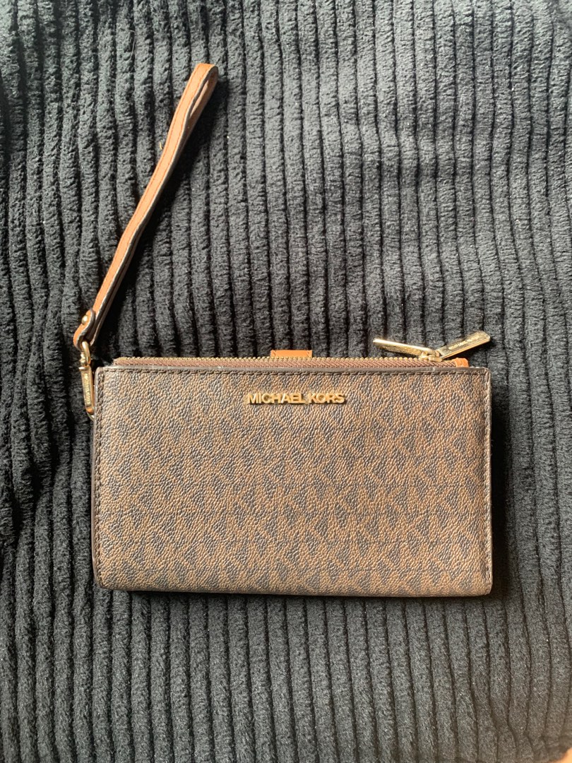 MK Bifold Mono Brown Long Wallet, Women's Fashion, Bags & Wallets ...