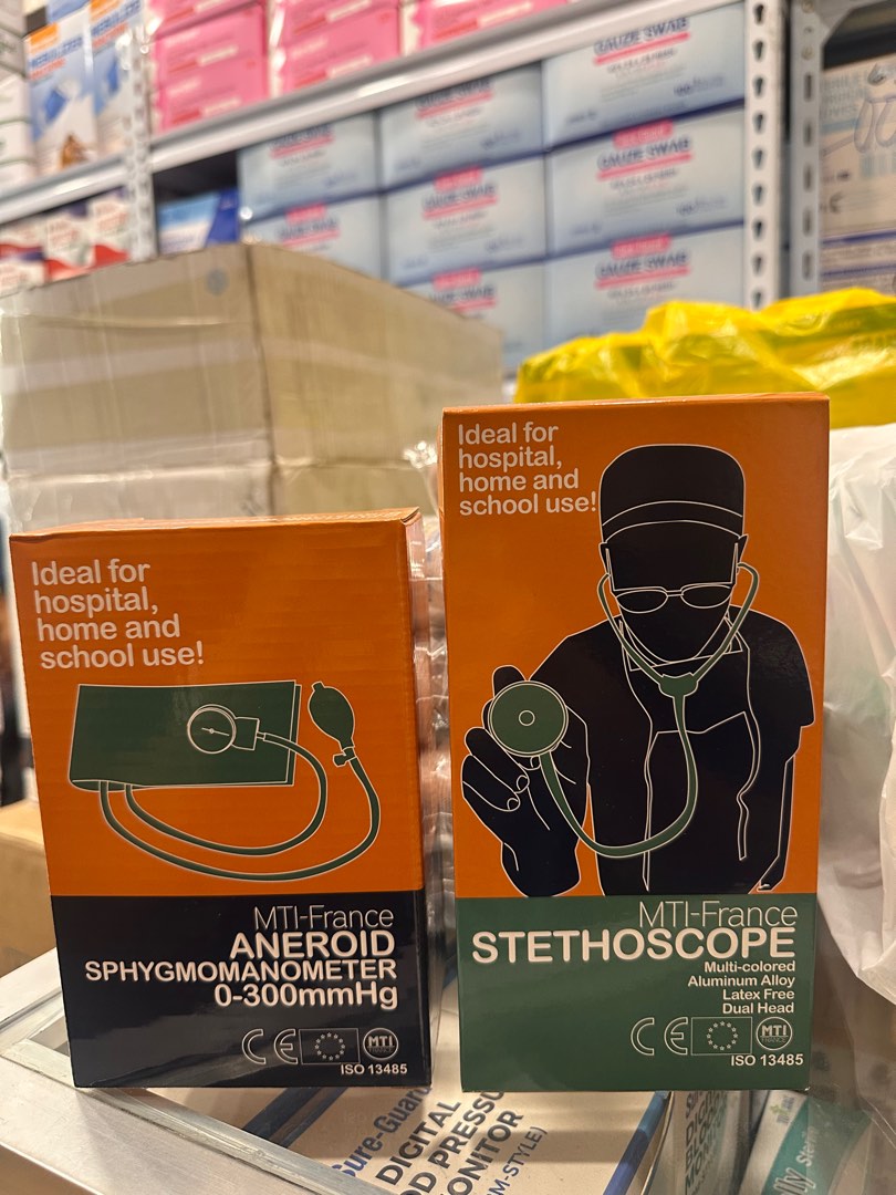 MTI FRANCE ANEROID SPHYGMOMANOMETER WITH STETHOSCOPE, Health ...