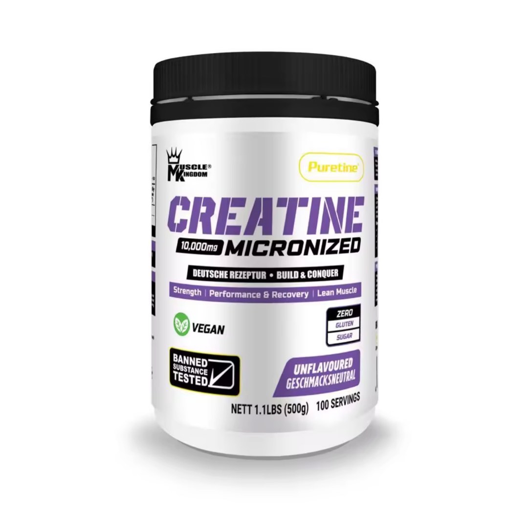 Muscle Kingdom 100% Creatine Micronized Unflavoured Halal 200G 40Servings, Health & Nutrition ...