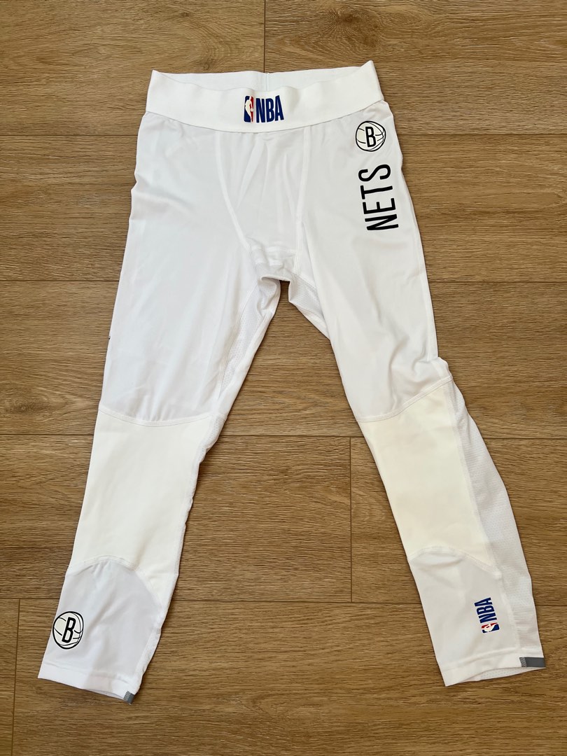 NBA White Basketball 3/4 Tights, Men's Fashion, Activewear on Carousell