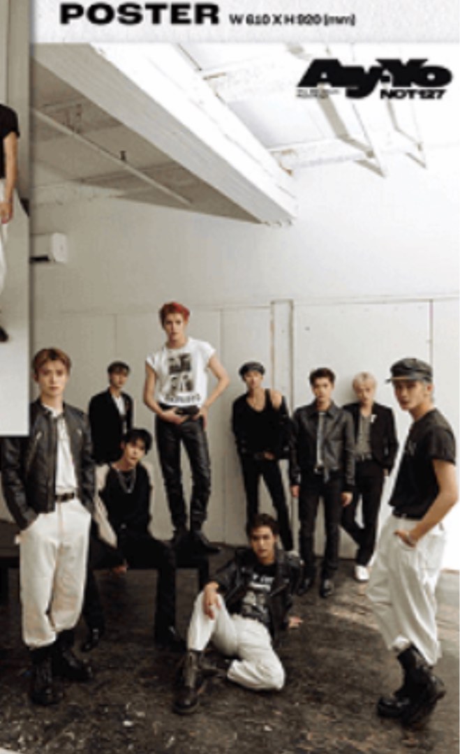 NCT 127 Ay-yo album repackage poster, Hobbies & Toys, Memorabilia ...