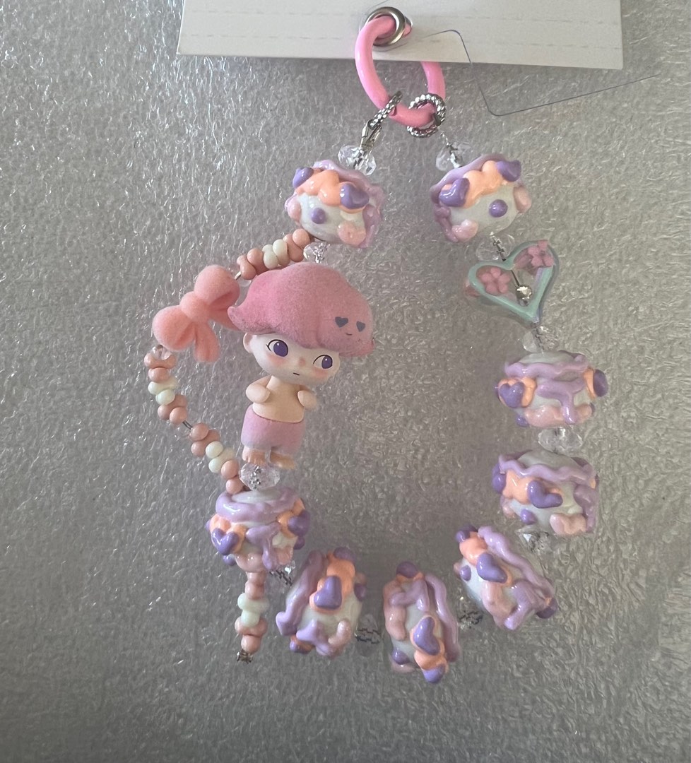 New Popmart Dimoo inspired popbean handcrafted Bag charm / mobile phone ...