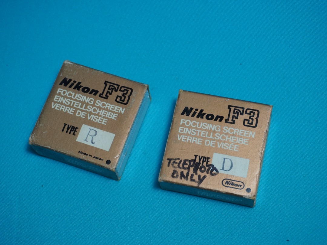 Nikon Focusing Screen Type R AND Type D For Nikon F3, Photography ...