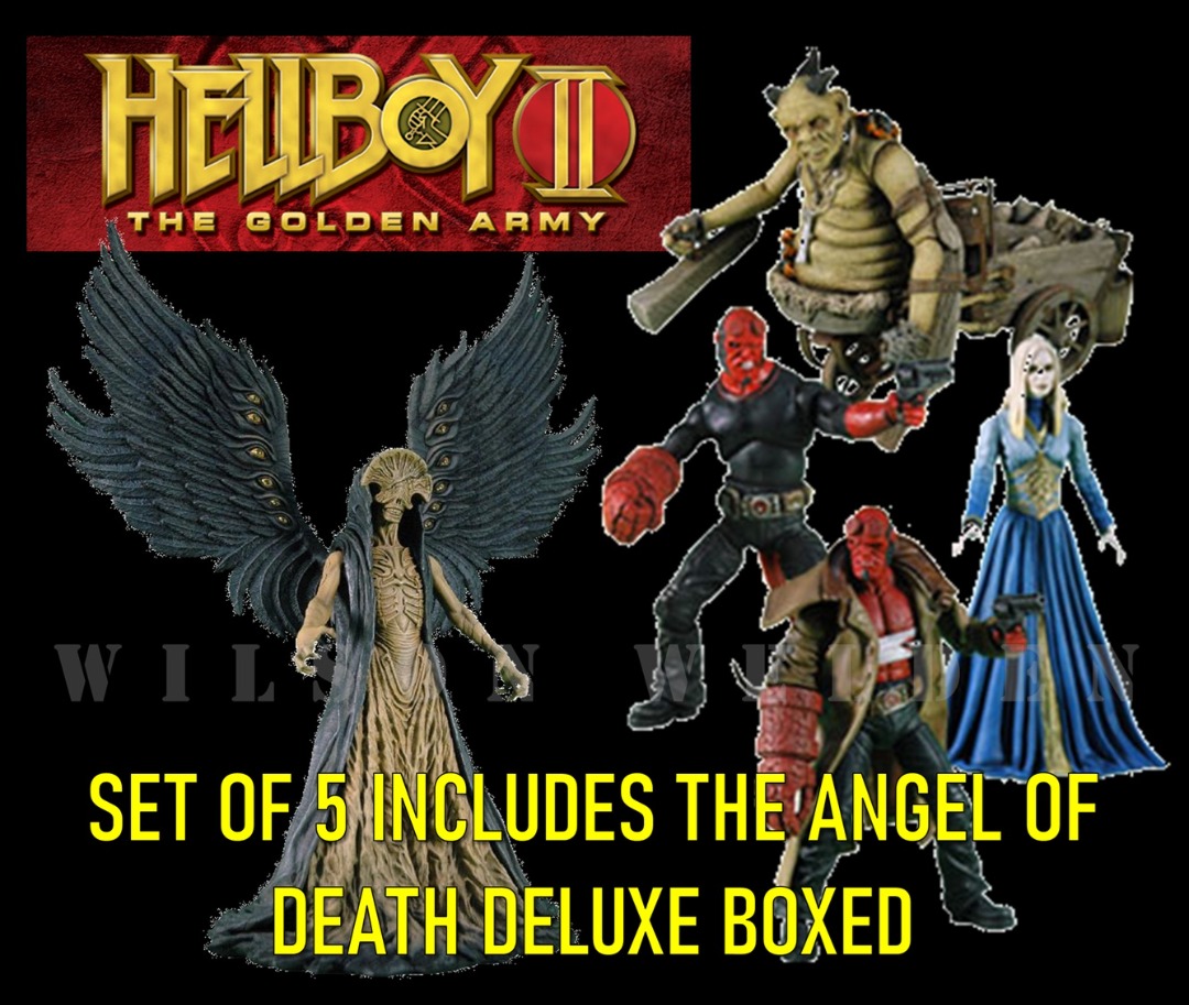 ORIGINAL MEZCO HELLBOY II THE GOLDEN ARMY SERIES 2 SET OF 5 INCLUDES ...