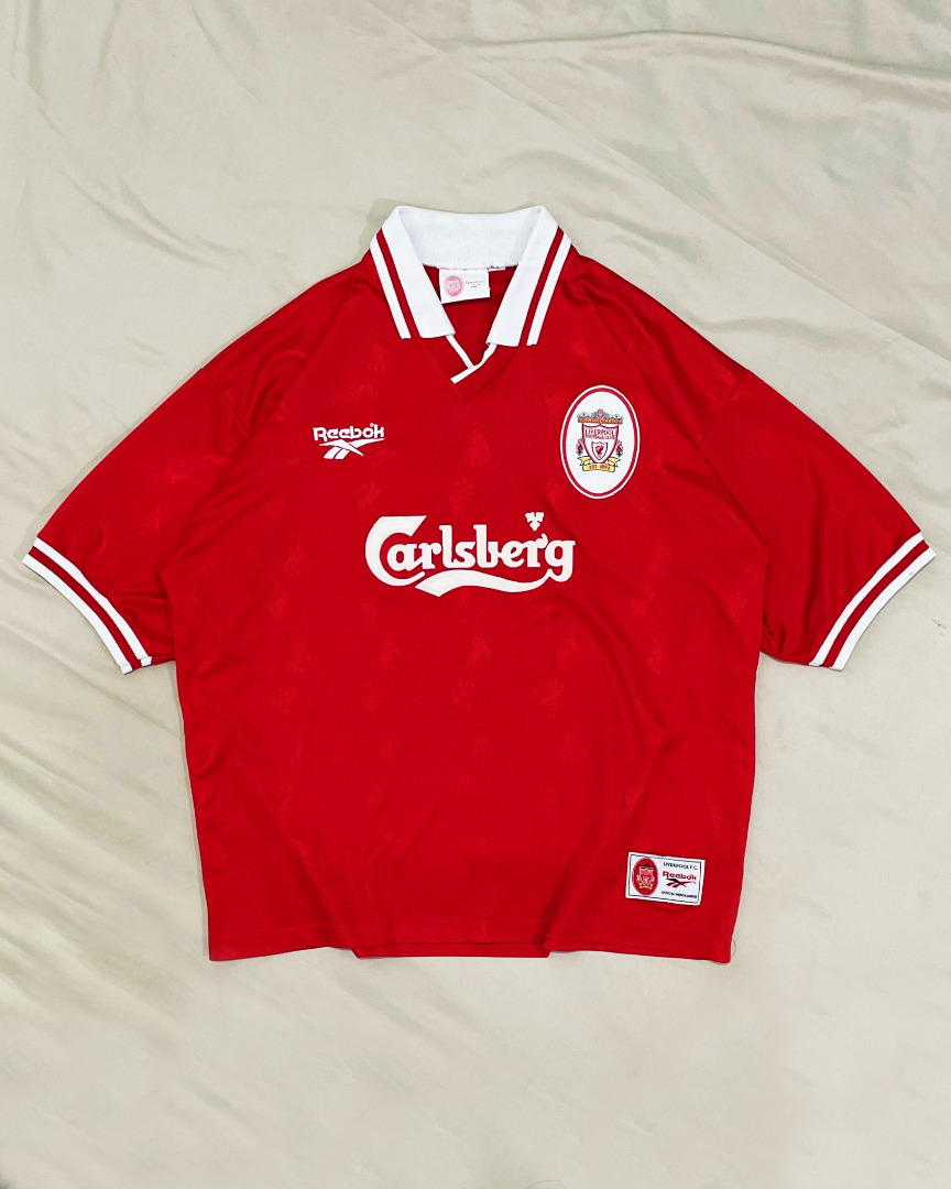 Original Reebok Liverpool Home Kit 1996 1997 1998 Jersey Bola Vintage ...