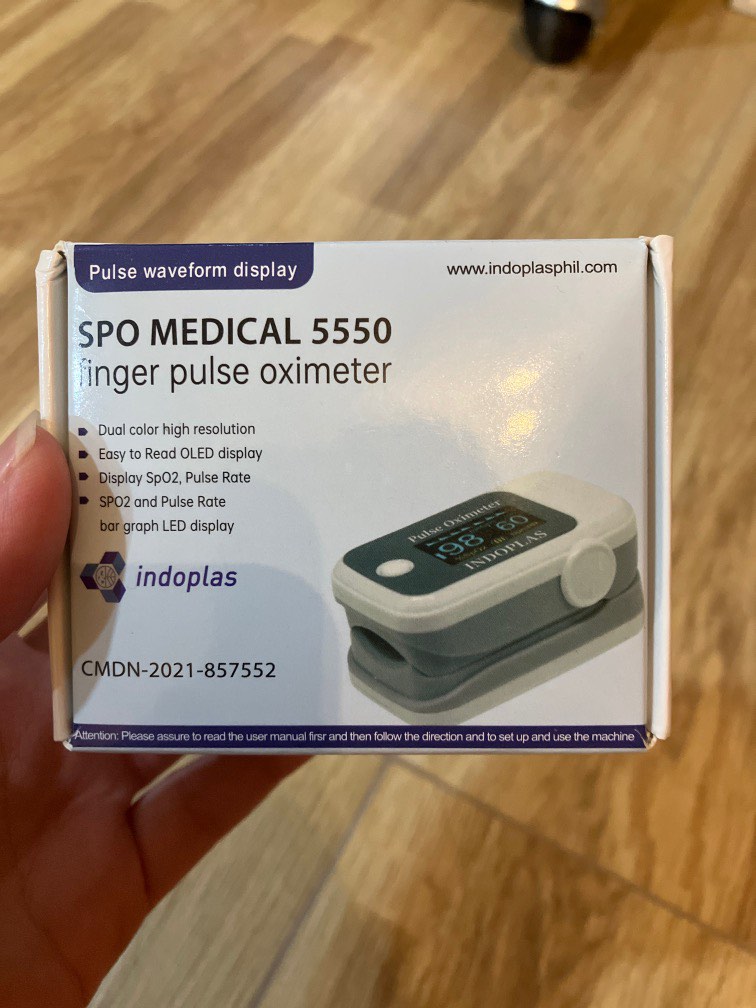 Indoplas Finger Pulse Oximeter, Health & Nutrition, Health Monitors ...