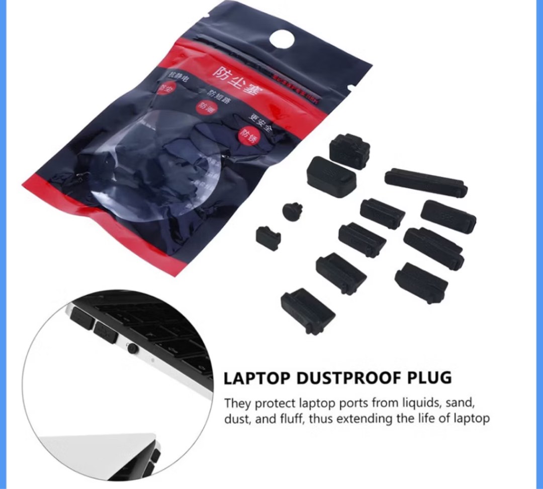 Penutup Lubang Port Laptop Notebook Anti Debu Dan Kotoran Original 100% ...