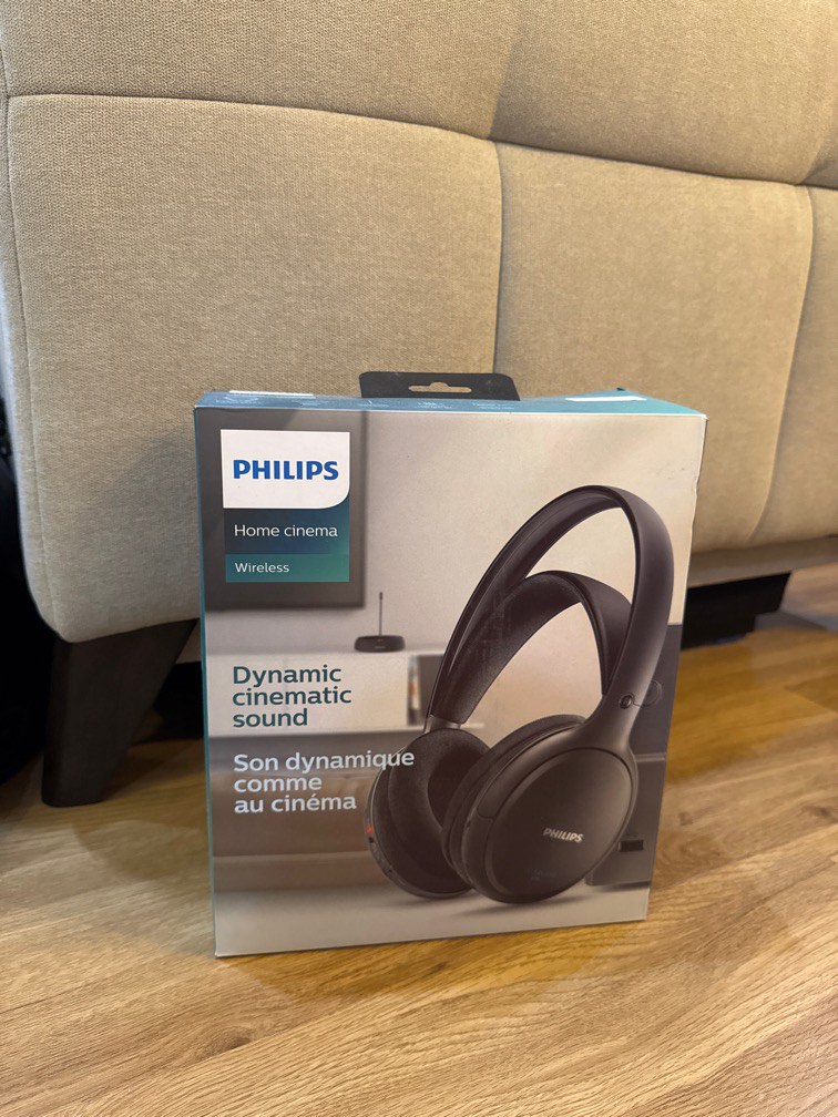 Philips wireless headphone home cinema tv SHC5200, Audio, Headphones ...