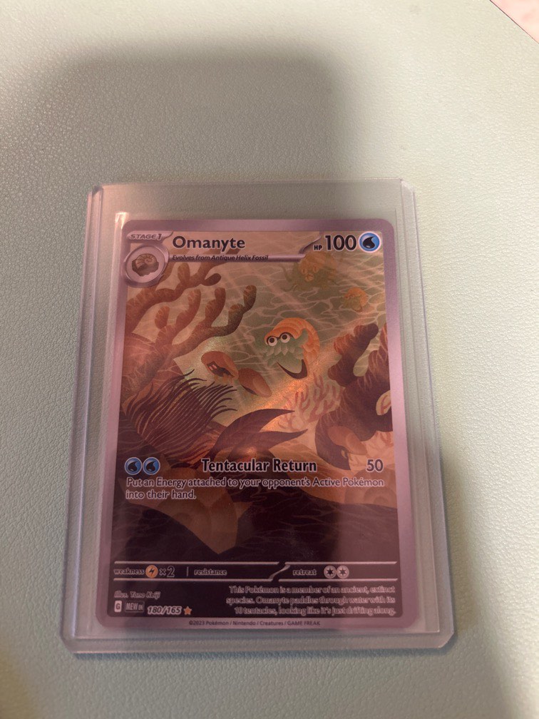 Pokemon Scarlet and Violet -151 Omanyte IR, Hobbies & Toys, Toys ...
