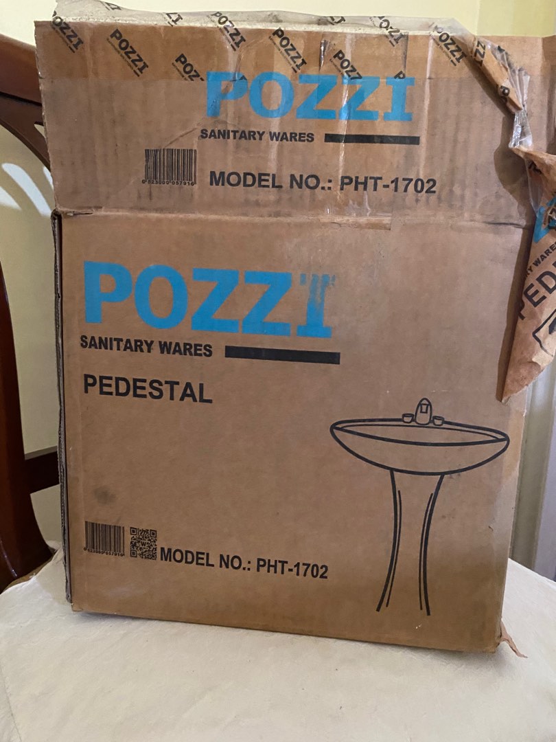 POZZI Sink Pedestal, Furniture & Home Living, Bathroom & Kitchen ...