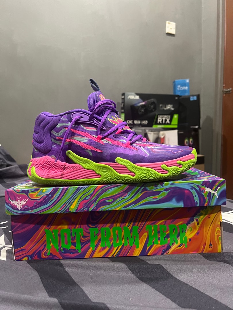 Puma Lamelo MB03 Toxic Basketball Shoe, Men's Fashion, Footwear ...