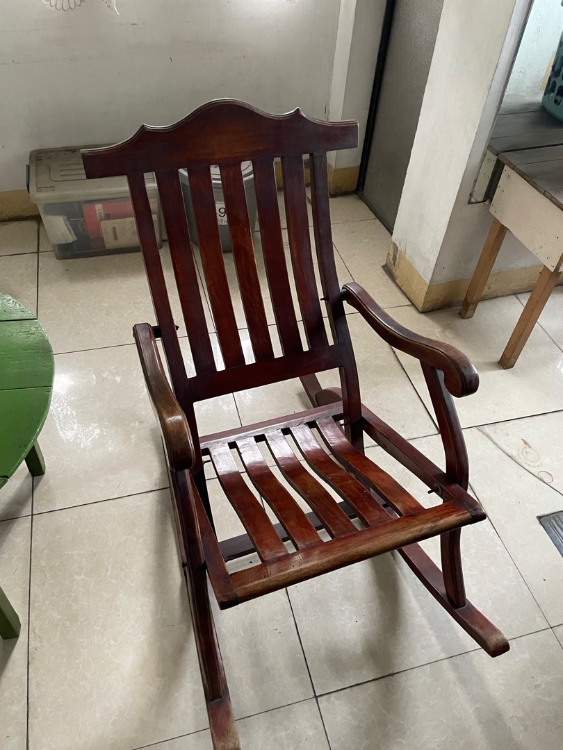 Pure Narra Rocking Chair/ Tumba Tumba, Furniture & Home Living ...