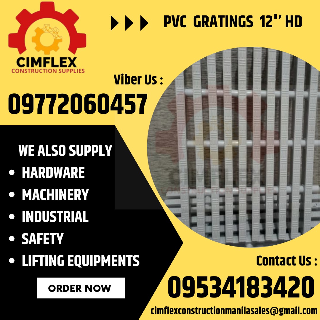pvc gratings 12'' HD gray, Commercial & Industrial, Industrial ...