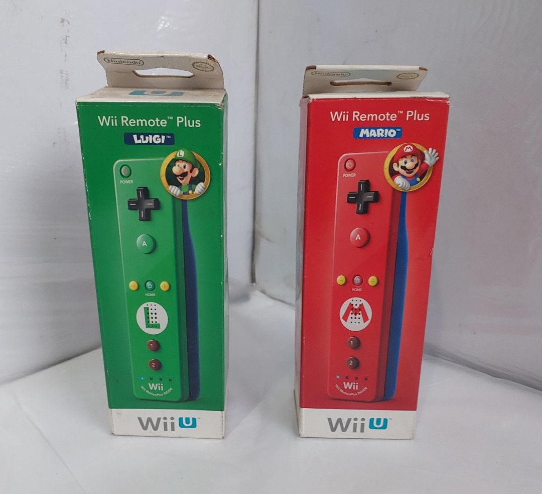 Rare Collectible! Wii Remote Plus Controllers Luigi or Mario NewUSA ...