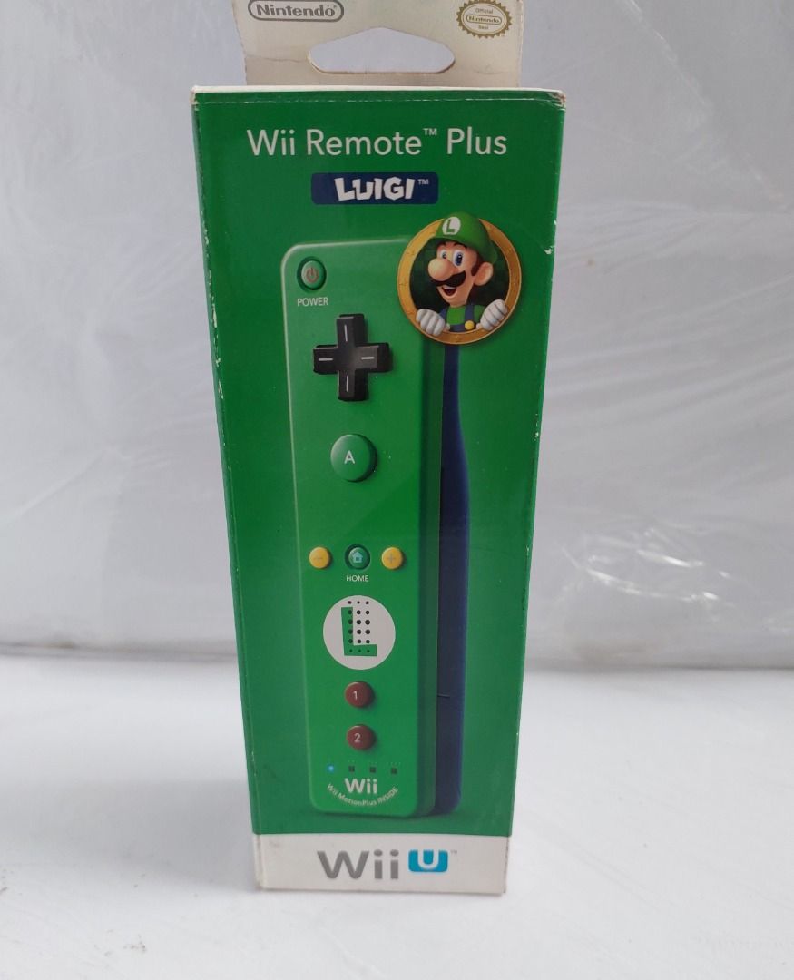 Rare Collectible! Wii Remote Plus Controllers Luigi or Mario NewUSA ...