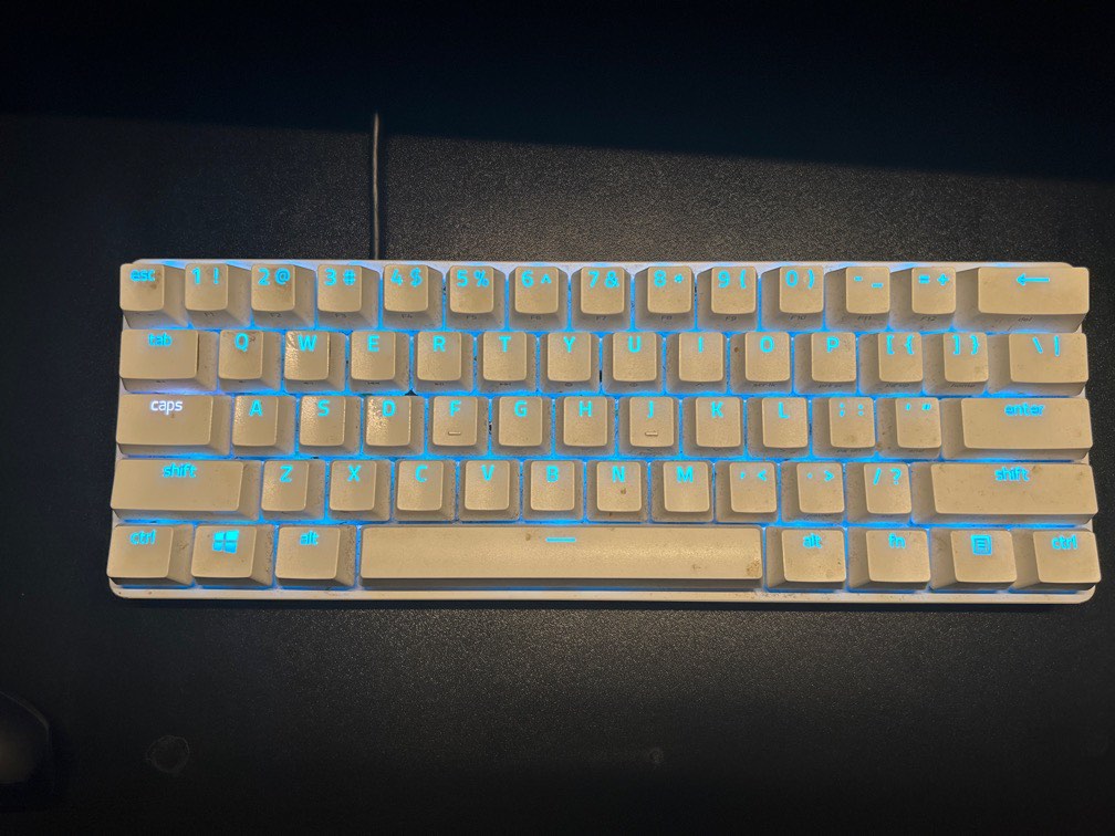 RAZER HUNTSMAN MINI MERCURY WHITE, Computers & Tech, Parts ...