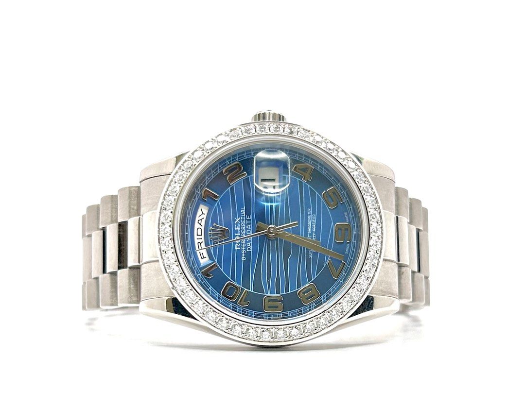 Rolex 118209 Day Date Blue Wave ( Watch Only ), Luxury, Watches on ...