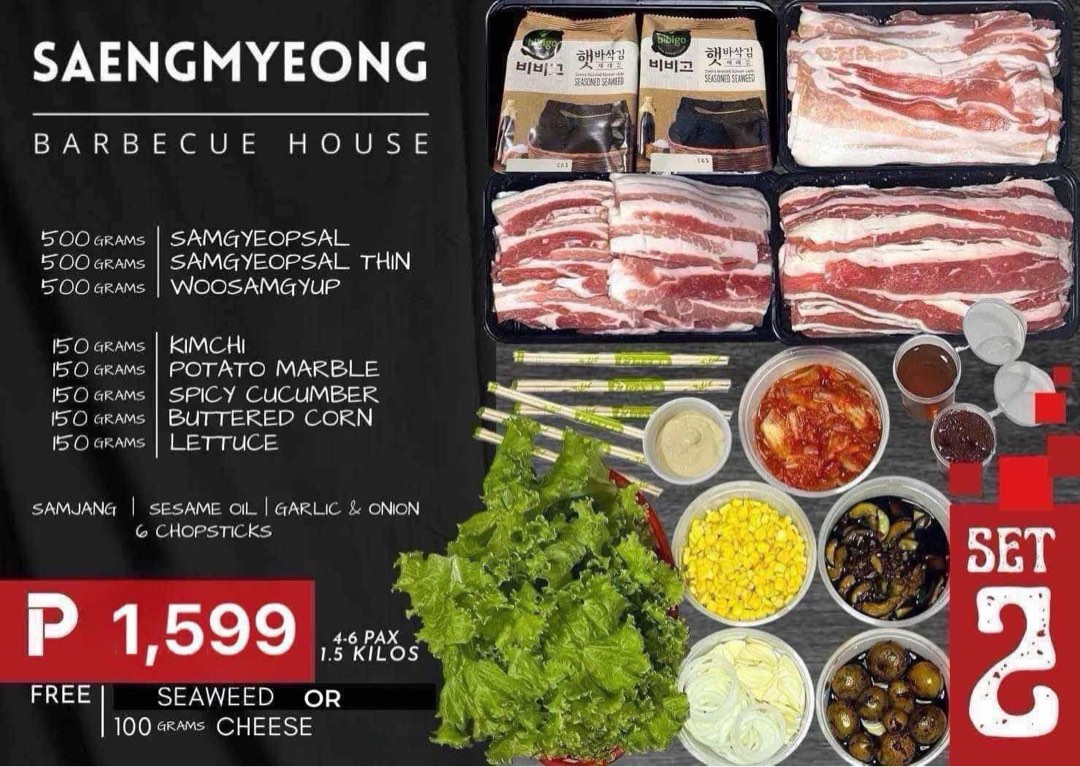 SAMGYUPSAL set, Food & Drinks, Fresh Produce on Carousell