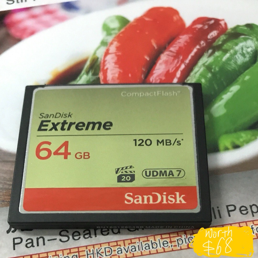 Sandisk CF Extreme Compact Flash Card 68G/SanDisk Extreme Pro Memory ...