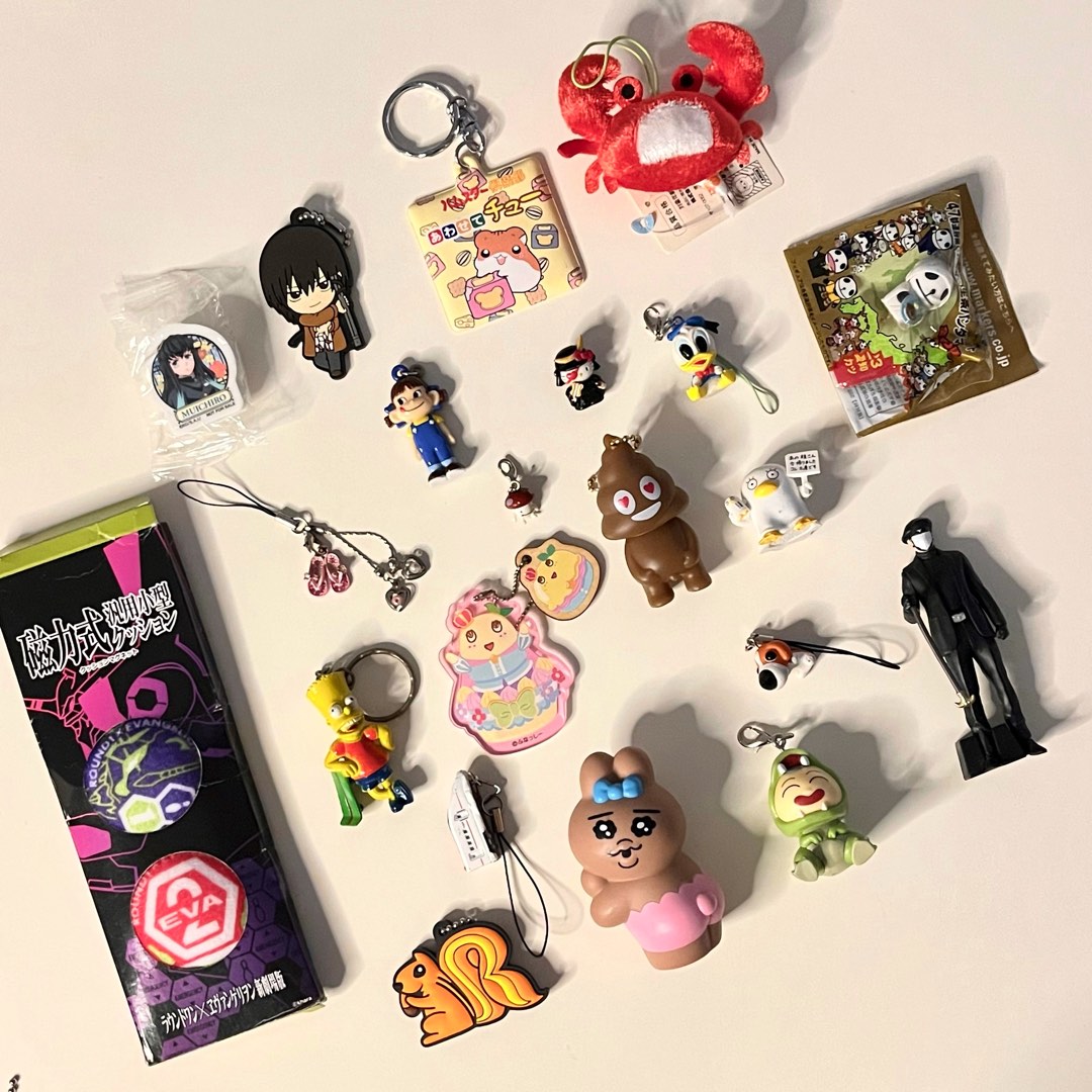 [SET] anik anik keychain phone charm amuse peko disney panda keyring ...
