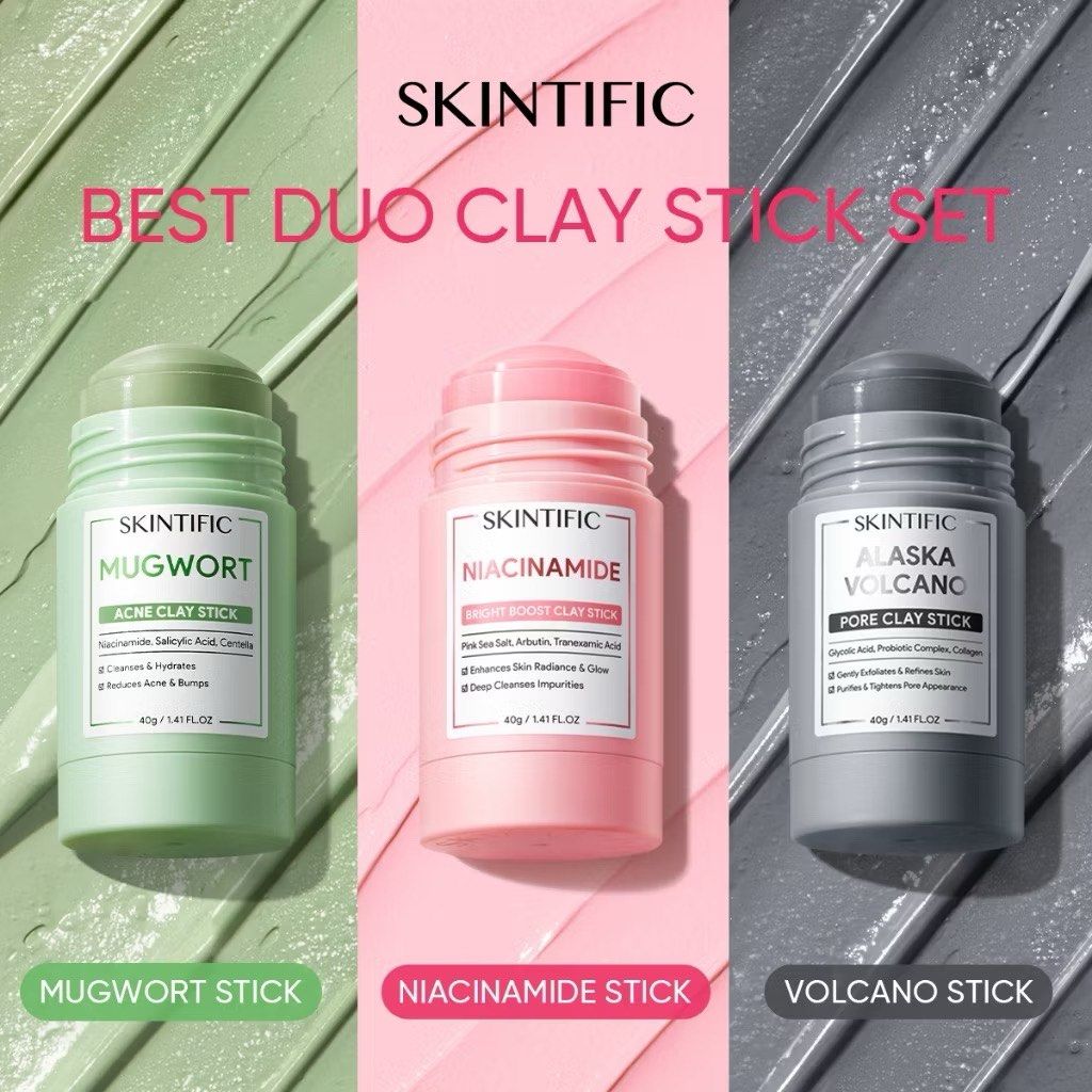 skintific clay mask stik 3, Beauty & Personal Care, Face, Makeup on ...