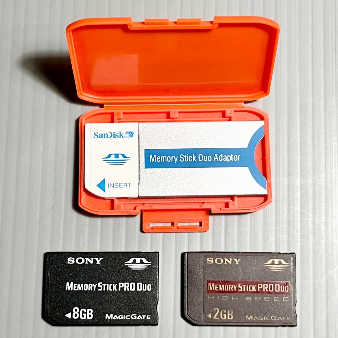 Sony Memory Stick Pro Duo (8GB, 2GB & Adapter), Computers & Tech, Parts ...