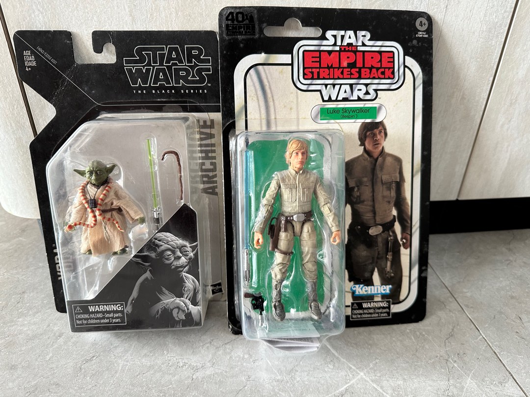Star Wars Black Series Luke Skywalker and Yoda Set, Hobbies & Toys ...