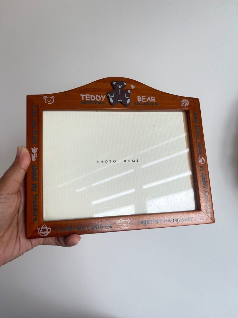 Teddy Bear Picture Frame, Furniture & Home Living, Home Decor, Frames ...