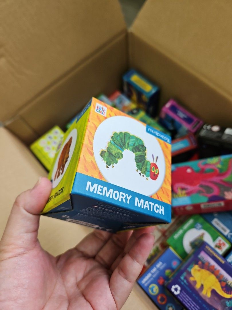 Mudpuppy Mini Memory Match Game Sets - Hungry caterpillar, Hobbies ...