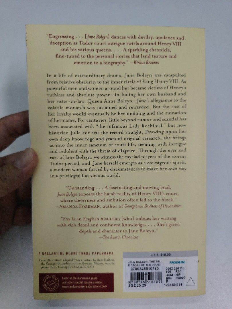 [Used] Jane Boleyn by Julia Fox (Nonfiction > History / Biography ...