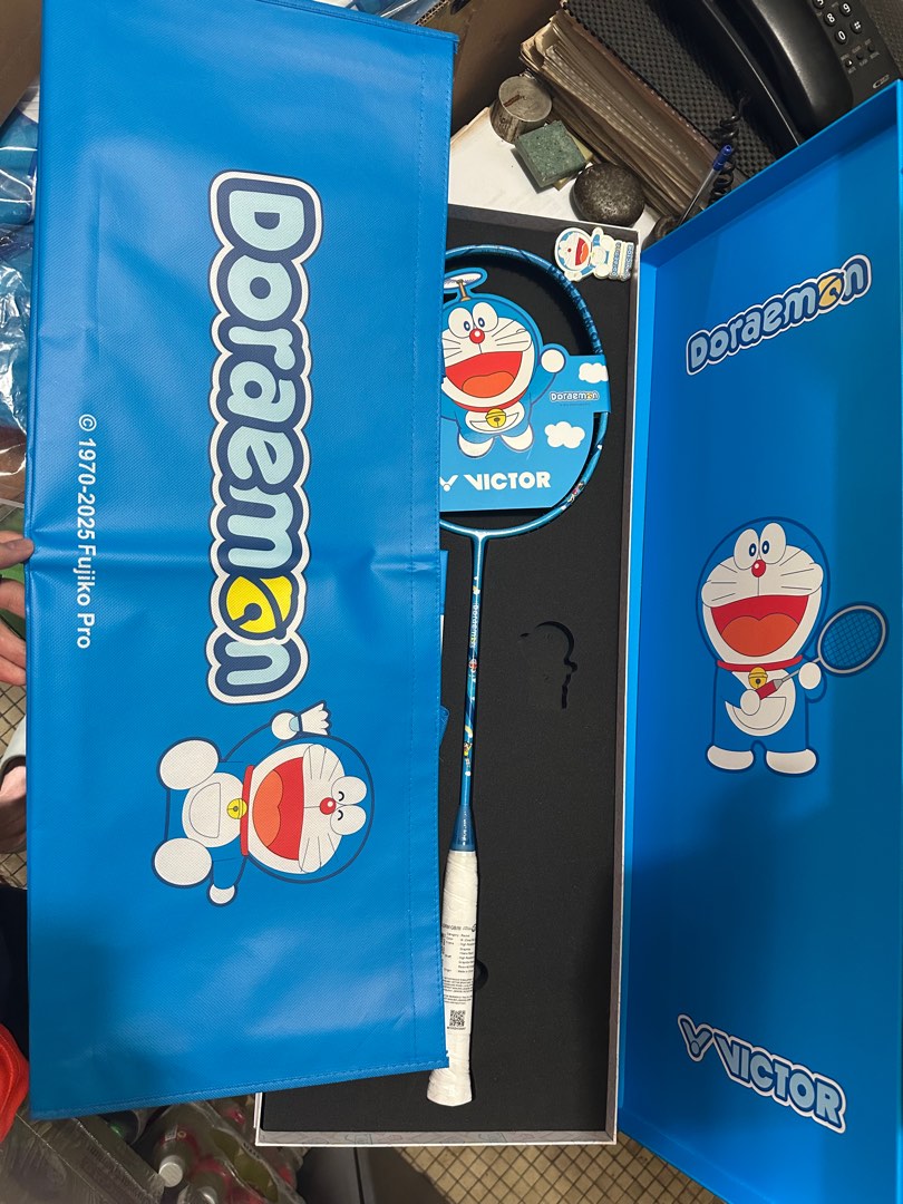 Victor Doraemon Set 4UG5, Sports Equipment, Sports & Games, Racket ...