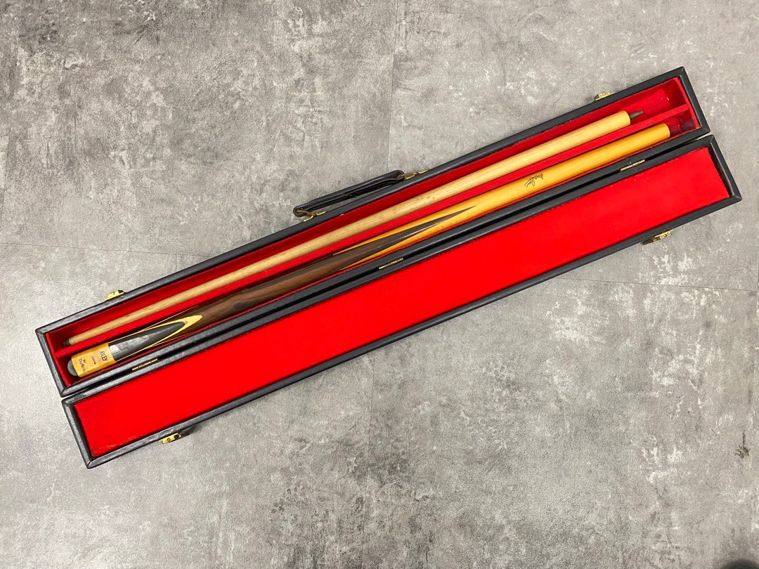 Vintage Steve Davis Autograph Snooker Cue Riley, 運動產品, 運動與體育, 運動與體育 ...