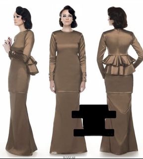 S MINAZ ROZELLA KURUNG RIAW BAJU RAYA, Women's Fashion, Muslimah ...