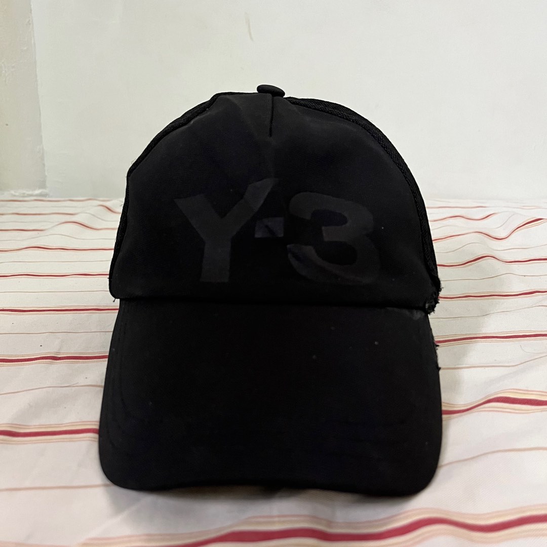 Y-3 Yohji Yamamoto x Adidas Classic Logo Triple Black Baseball Cap ...