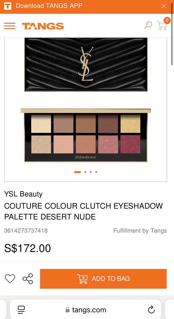 YSL conture color clutch eyeshadow palette , Beauty & Personal Care ...