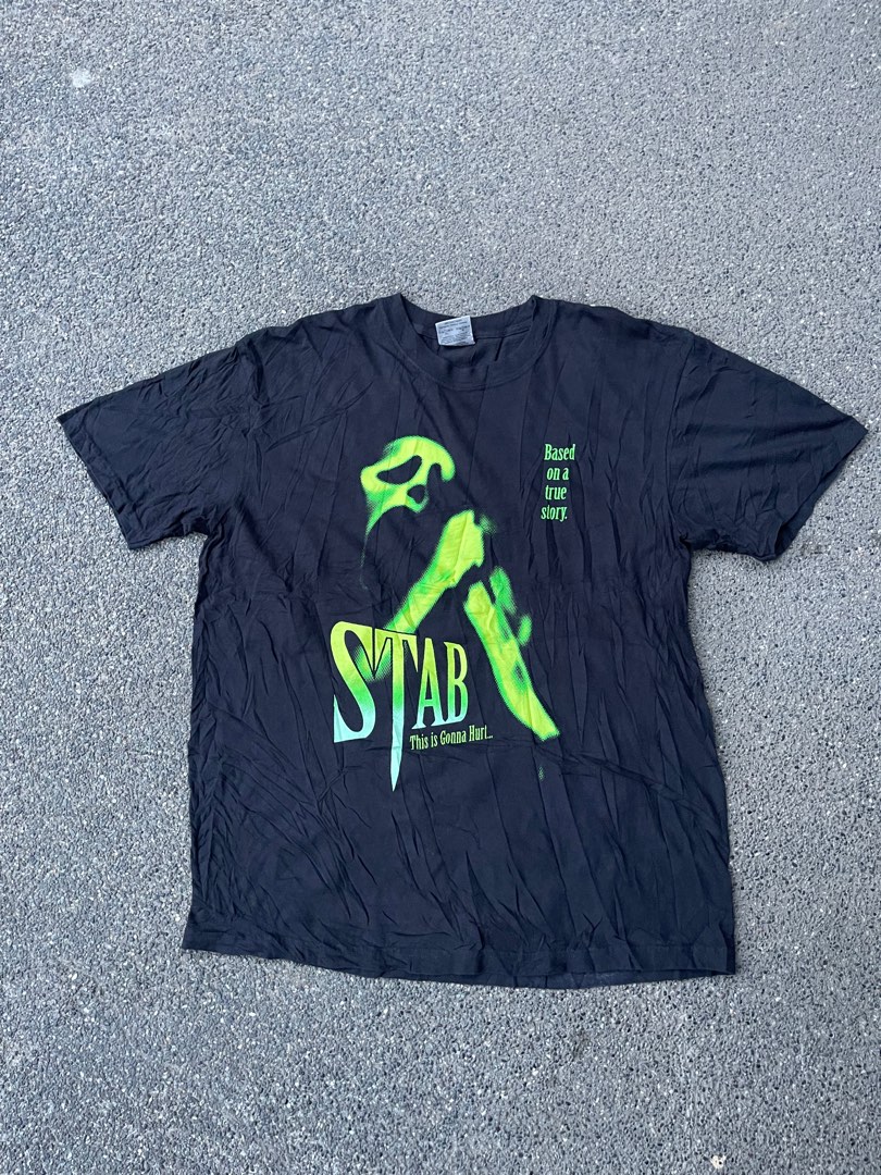 1996 Scream Stab Movie Tee, Men's Fashion, Tops & Sets, Tshirts & Polo ...