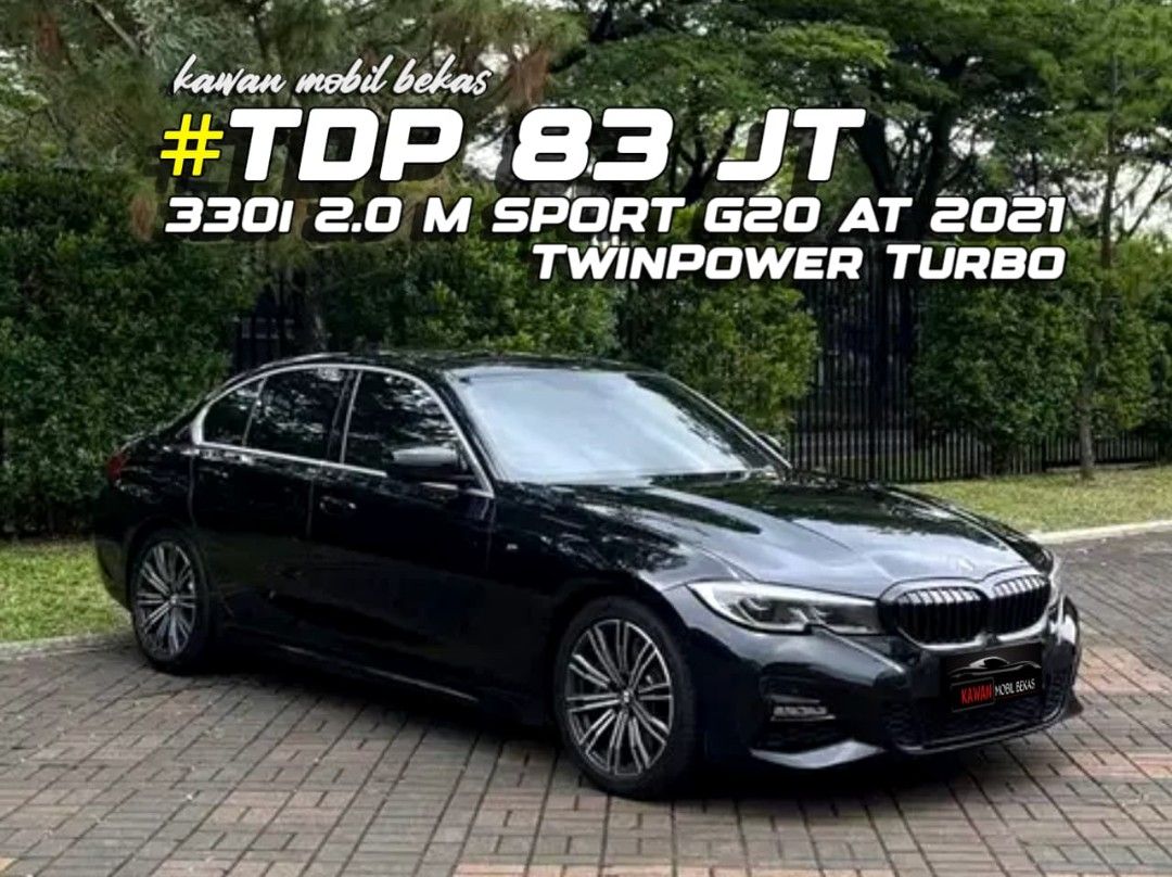 ( TDP 83jt ) BMW 330i 2.0 M Sport G20 AT 2021 Hitam Kondisi Istimewa ...