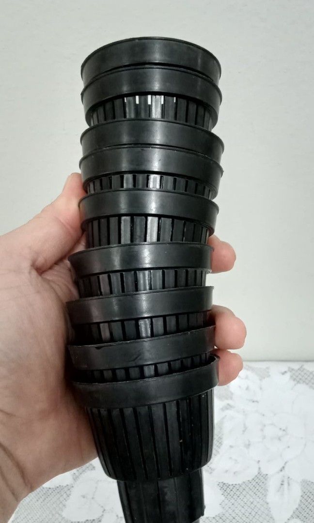 A Set of Hydroponics UPVC Pipes & Mesh Pot Only, Furniture & Home ...