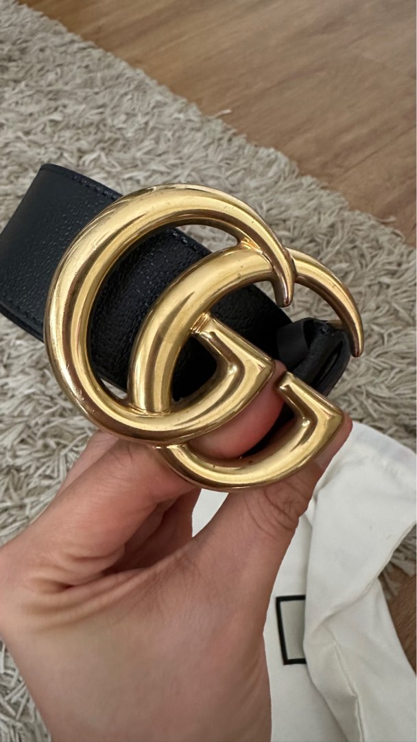 Authentic Gucci Belt size 80 / 32 Black UNISEX, Women's Fashion ...