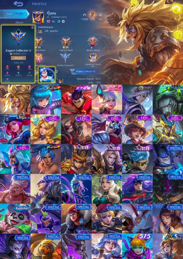 Badang Collector | Aurora KOF | Stun Chou | SMURF | Mobile Legends ...