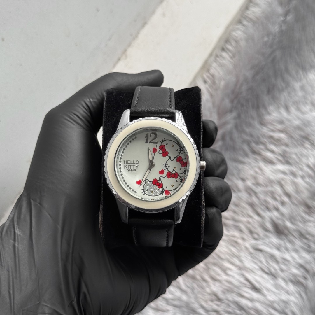 (Barunya 1,9jt) Jam Tangan Hello Kitty by Sanrio Original Clever Time ...