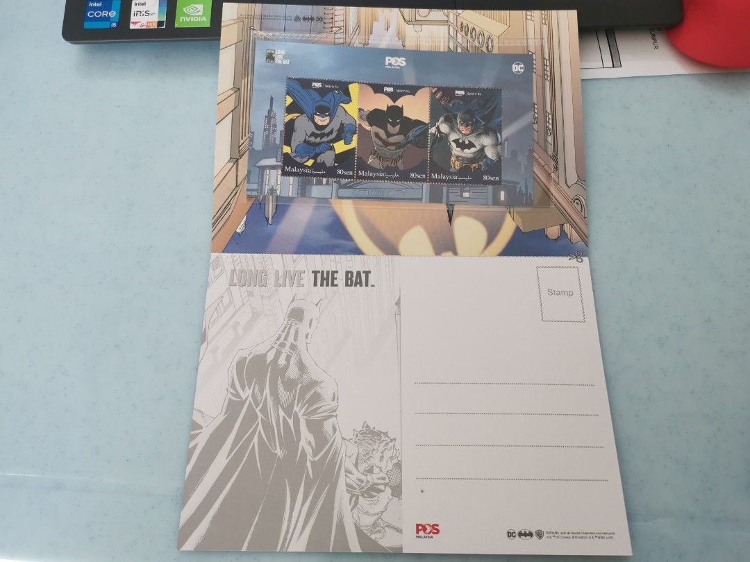 Batman DC Presentation Stamp Set by Pos Malaysia Setemku, Hobbies ...