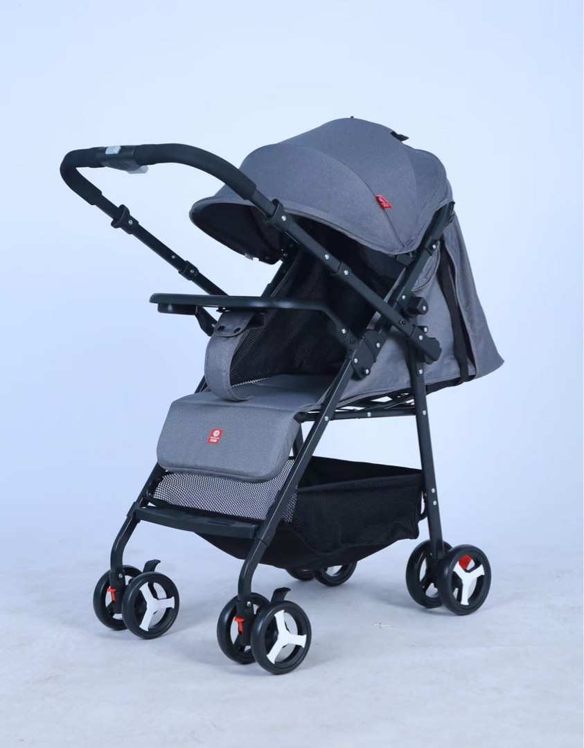 [BRAND NEW] Reversible Handle baby pram Single hand fold function ...