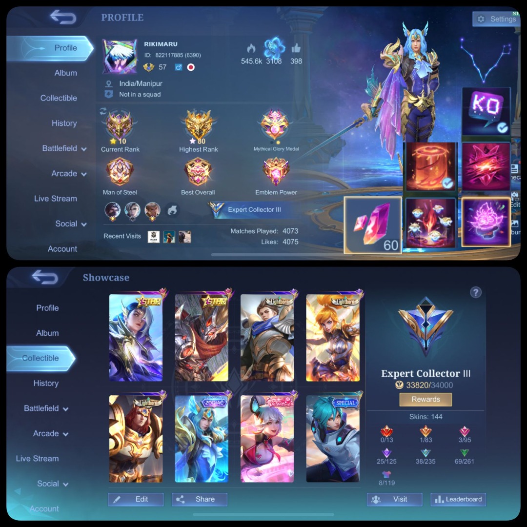 CHEAP ACC | Lesley Star | Haya Star | Zodiac Lancelot | ALL EMBLEMS ...