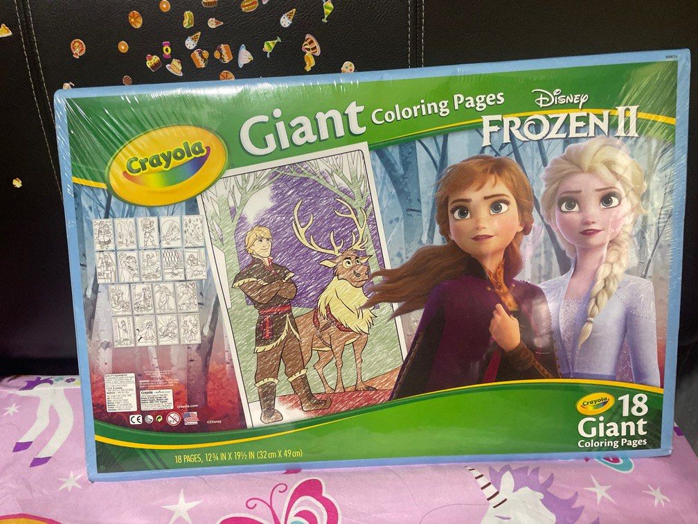 Crayola giant colouring frozen pages., Hobbies & Toys, Stationery ...