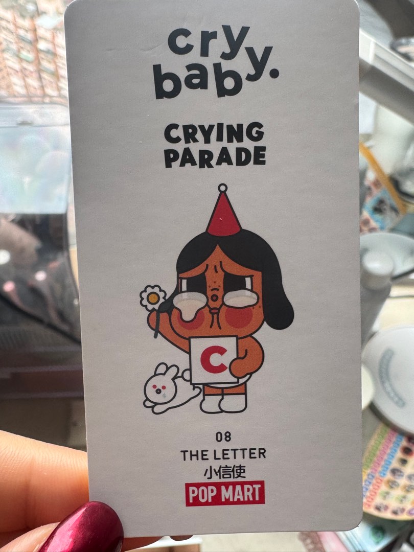 Crying Parade cry baby popmart, 興趣及遊戲, 玩具 & 遊戲類 - Carousell