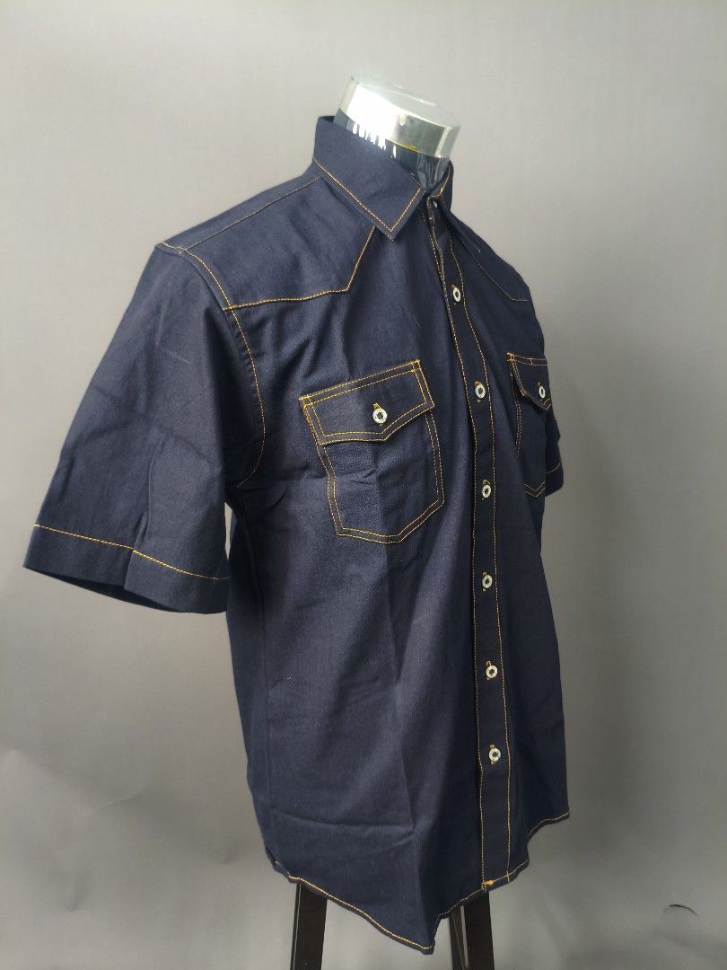 Custom Soft denim Shirt, Men's Fashion, Coats, Jackets and Outerwear on ...