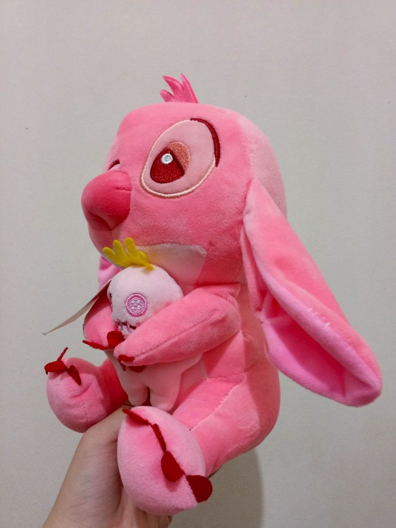 Cute Kawaii Pink Stitch Angel and Scrump Puppet Lilo Plush Plushie ...