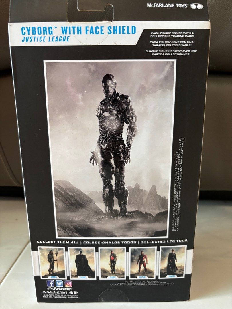 DC Multiverse Cyborg Face Shield Helmet Jl 2021 McFarlane, Hobbies ...